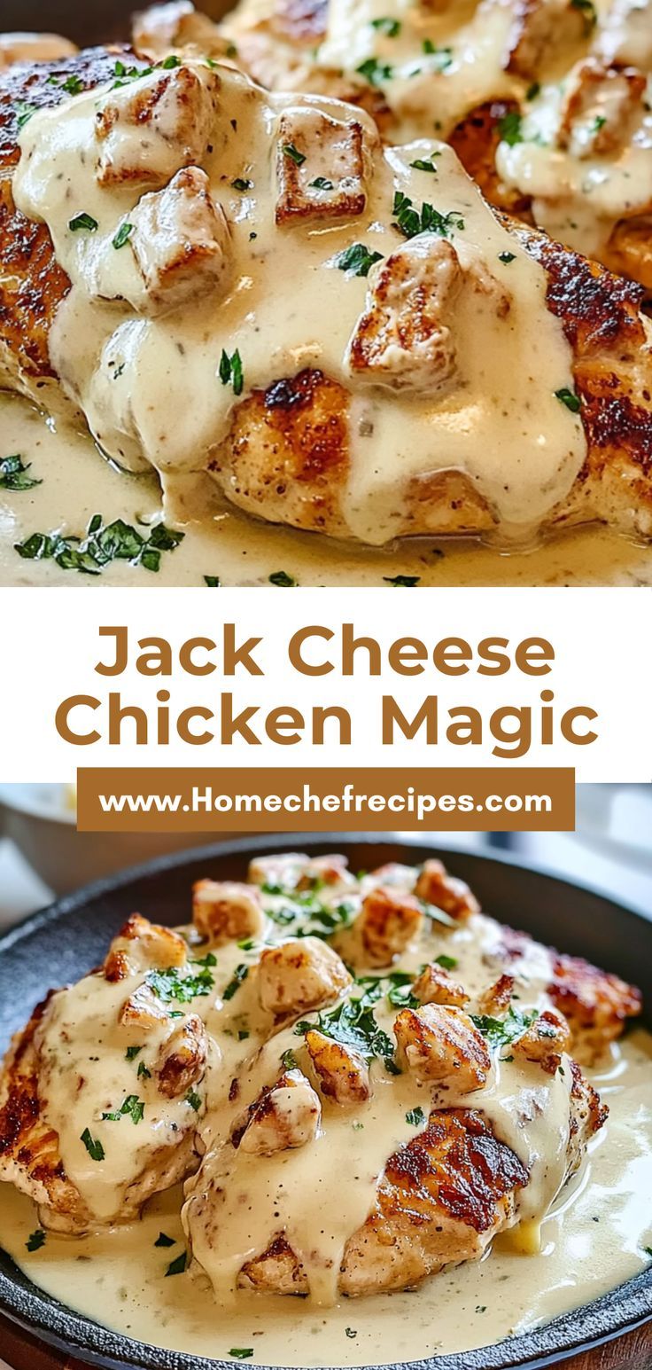 Creamy Jack Cheese Chicken – One Pan Big Flavor – Recipoid