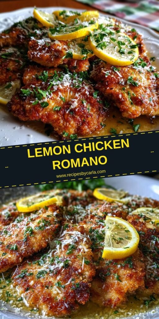 Lemon Chicken Romano – Crispy, Cheesy, Restaurant-Style Perfection at ...